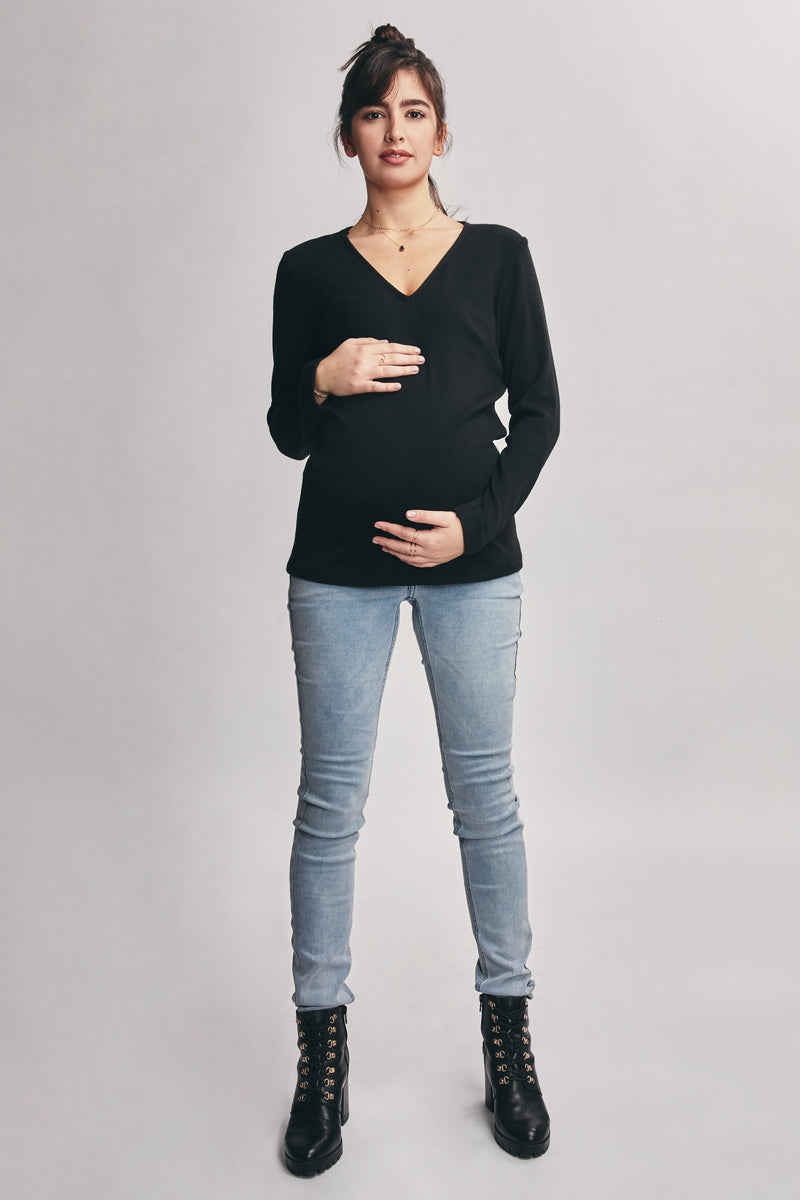 Georgia Basic Vneck top | Top | Heartstrings Maternity